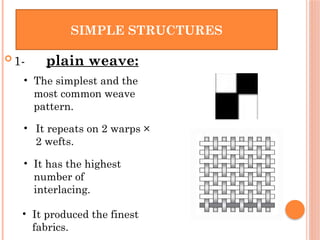 Woven fabrics structure.pptxgdfrtrdtrrdg | PPTX