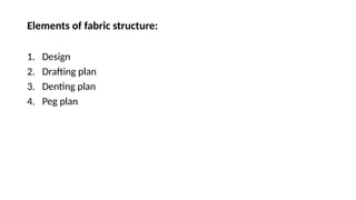 Textile Woven Fabric Structure Unit-1.pptx
