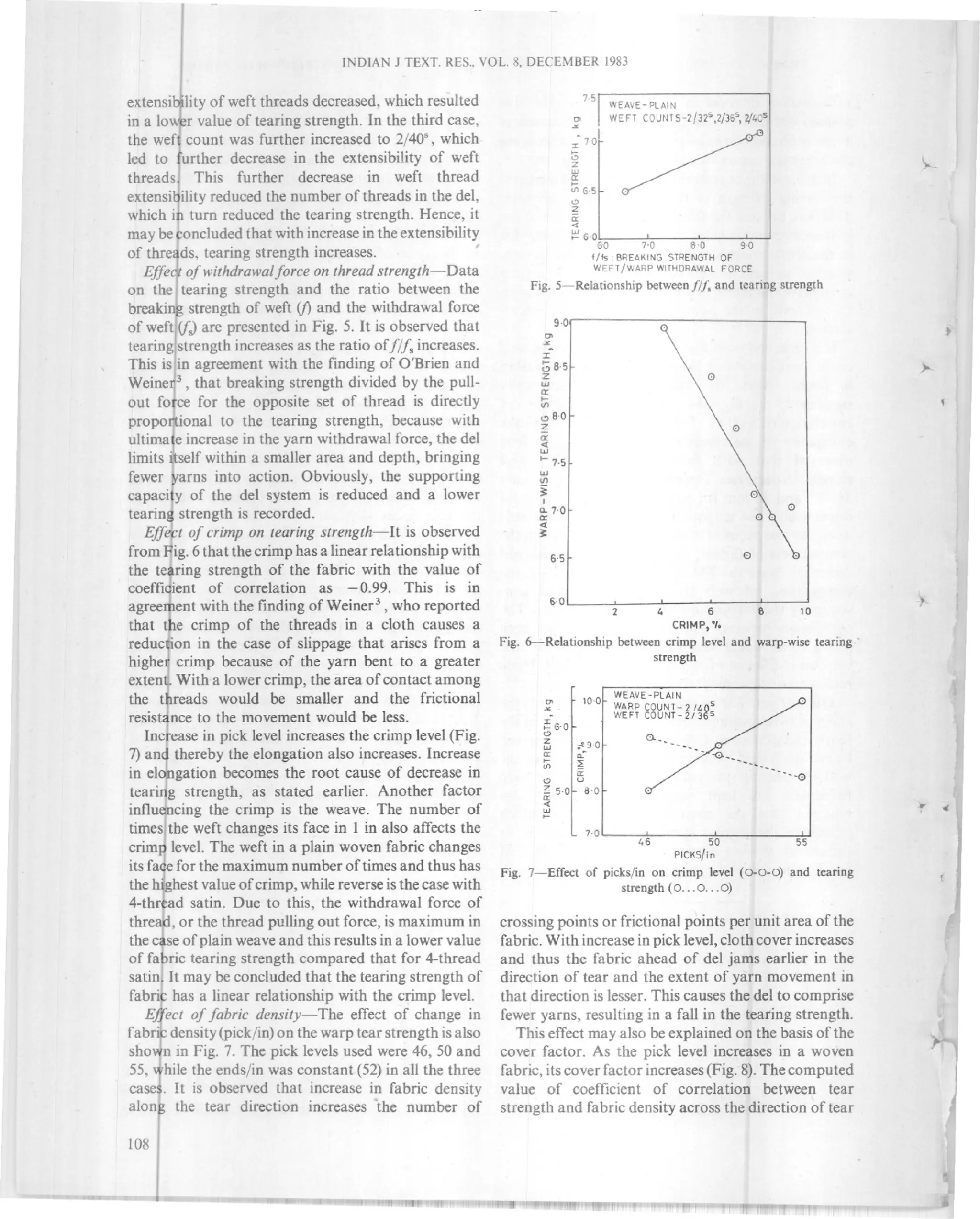 Woven fabric tear strength | PDF