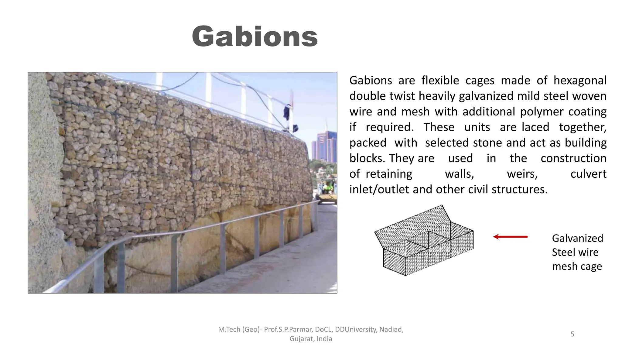 GABIONS -MESH FACED RETAINING STRUCTURES .pptx