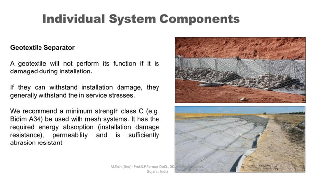 GABIONS -MESH FACED RETAINING STRUCTURES .pptx | Civil Engineering ...