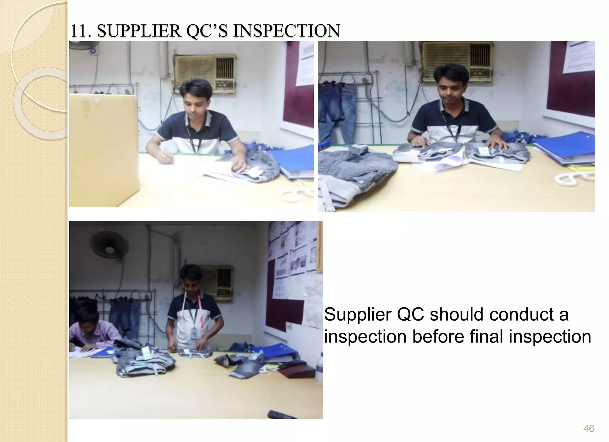 Woven garments quality control system | PPTX