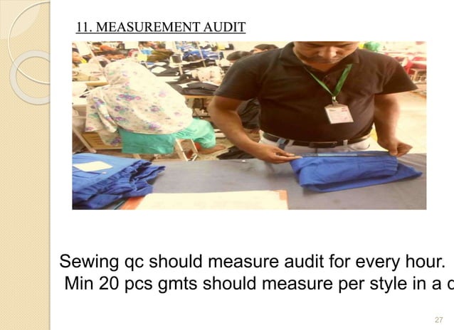 Woven garments quality control system | PPT