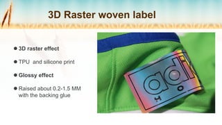 Woven labels ppt | PDF