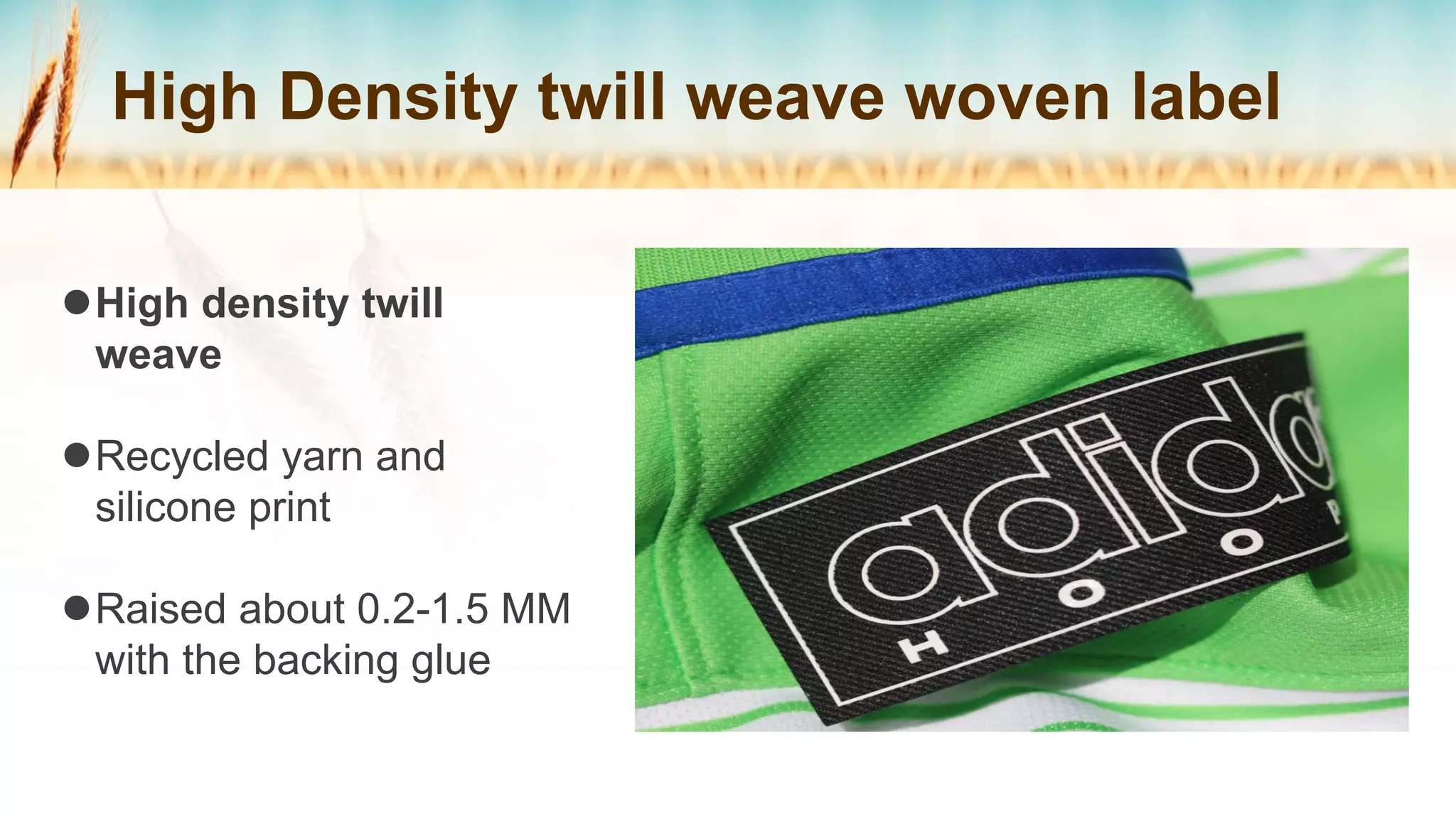 Woven labels ppt | PPT