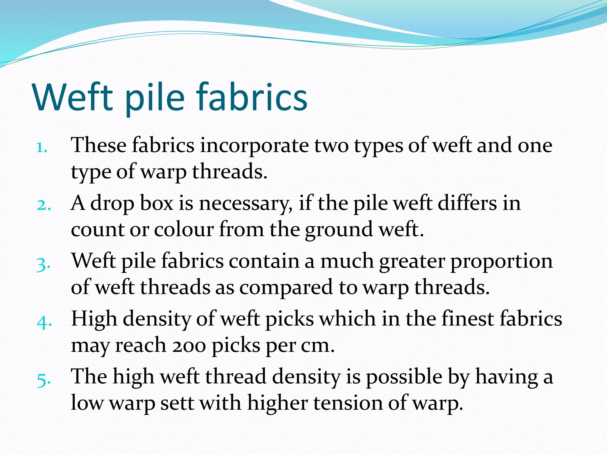 Woven pile fabric by Shilpi Akhter.asssistant professor(BUTex) | PPTX