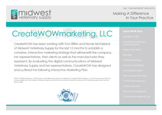 WOW-MidwestVet - Corporate SM Marketing / Revenue Generation | PPT