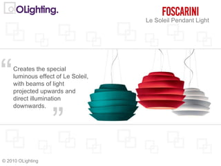 Le Soleil Pendant Light | PPT