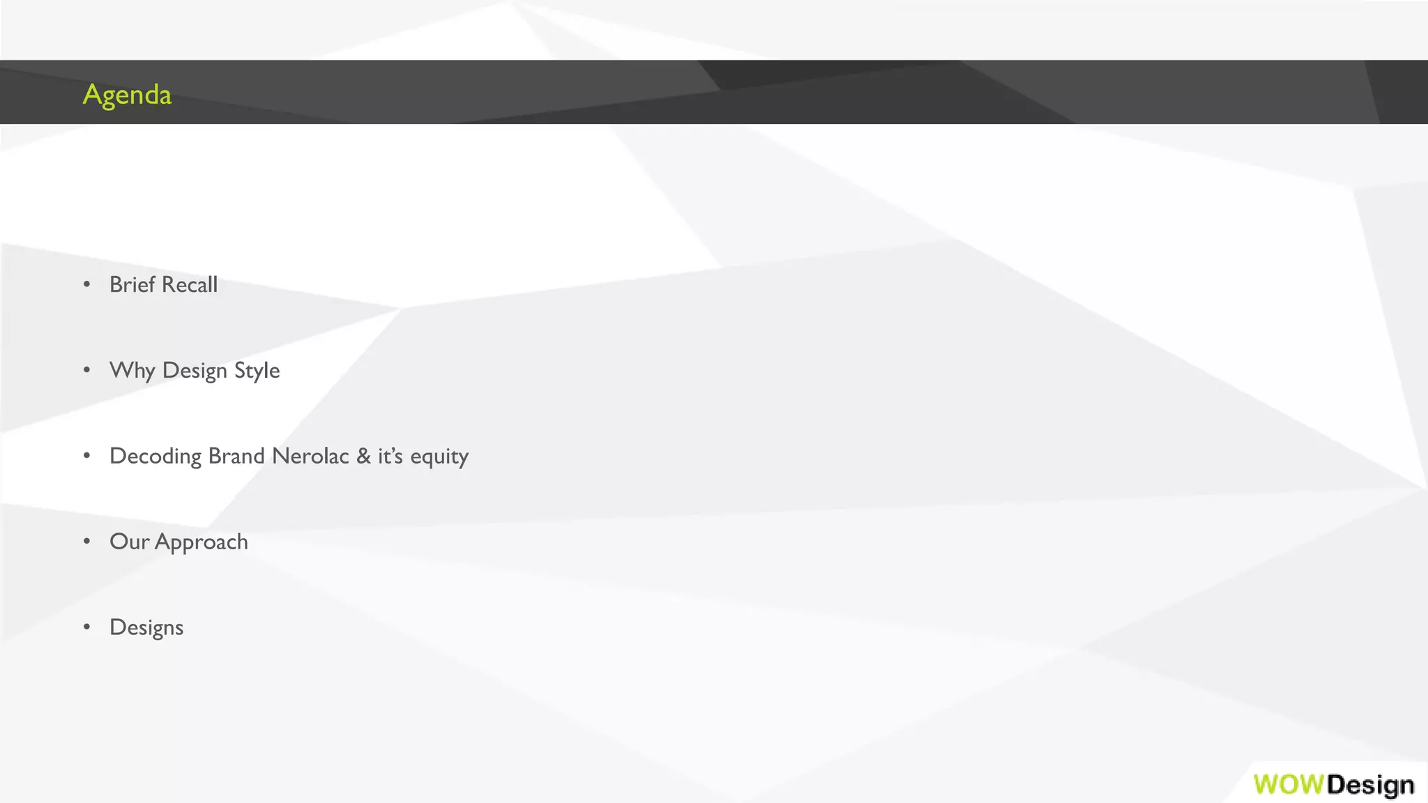 WOW Design Presentation for Nerolac Design Style Communication | PPT