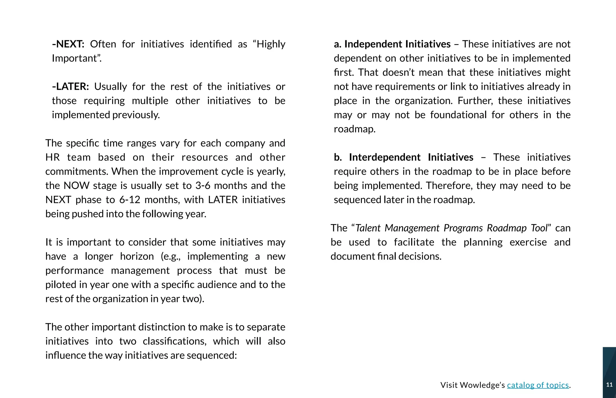 Effective Talent Management Strategy: Defining Priorities and Roadmaps ...