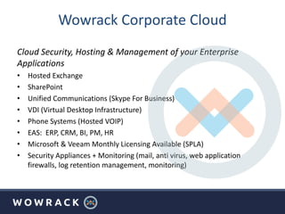 Wowrack Cloud Services | PPT
