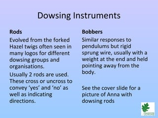 Introduction to Dowsing | ODP