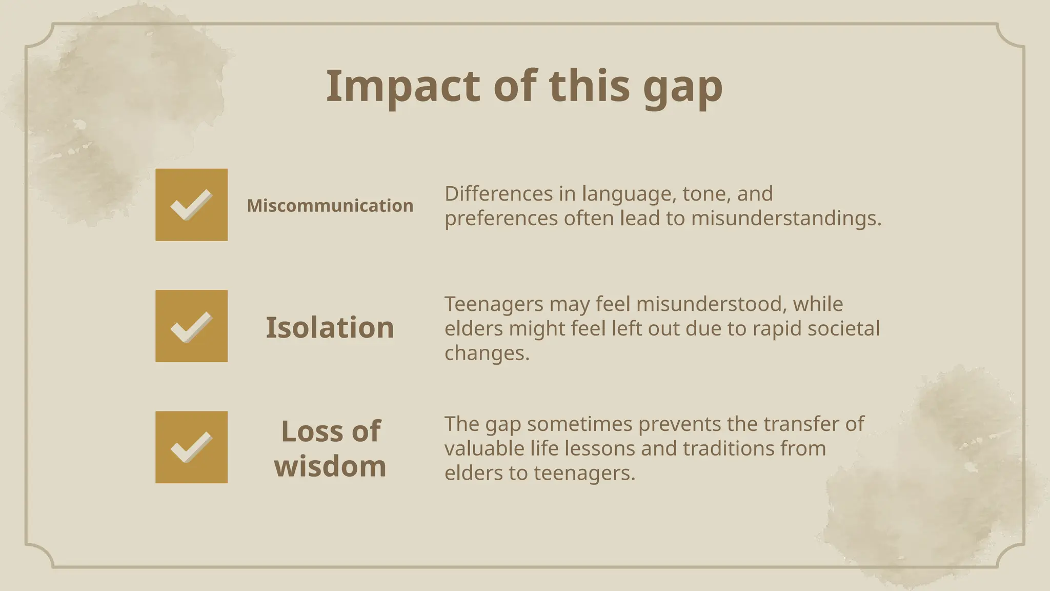 Generational Gap teenagers and elders... | PPTX