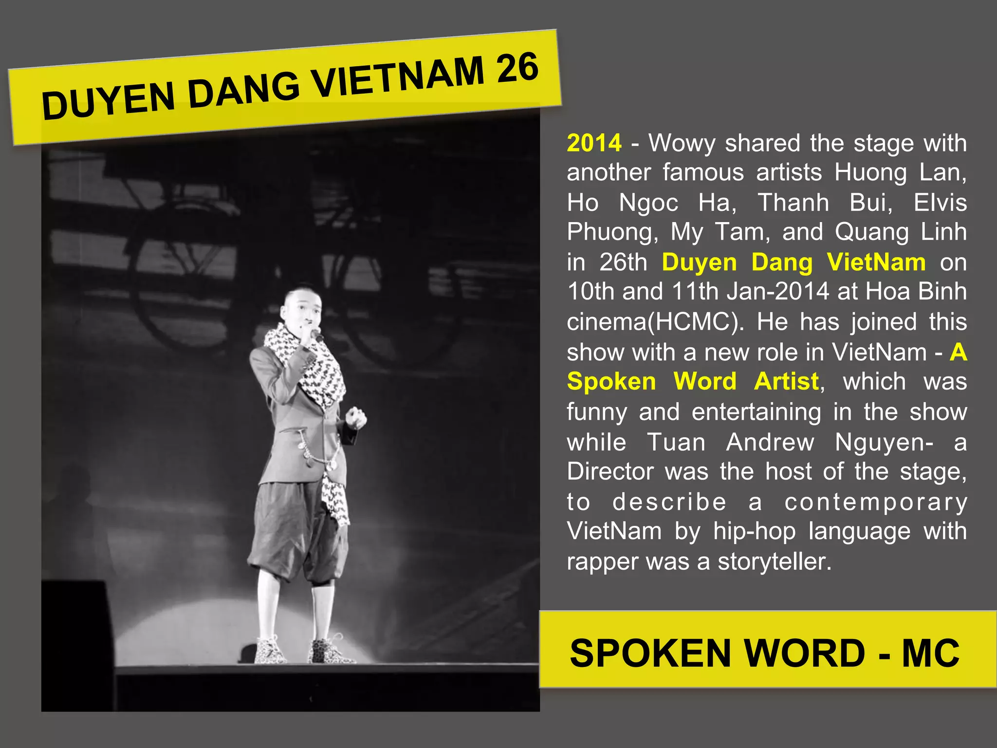 Wowy Rapper Profile Vietnam Hiphop | PPT