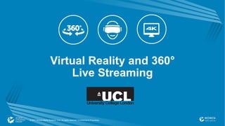 Virtual reality and 360° live streaming | PPT
