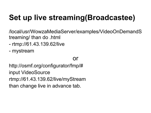 Wowza installation | PDF | Computing | Technology & Computing