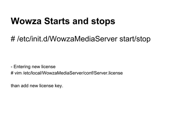 Wowza installation | PDF | Computing | Technology & Computing