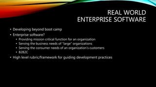 Developing Enterprise Ready Software | PPTX