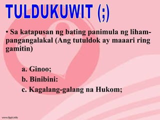 Wastong Pagbabantas | PPT