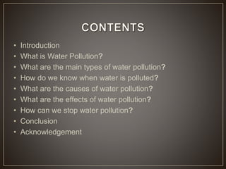 Water Pollution | PPT