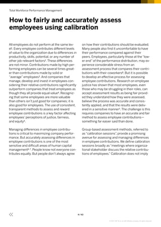 Using Calibration Effectively - Total Workforce Performance Management ...