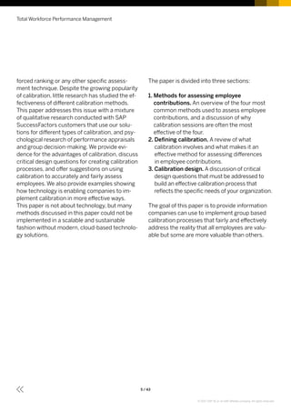 Using Calibration Effectively - Total Workforce Performance Management ...