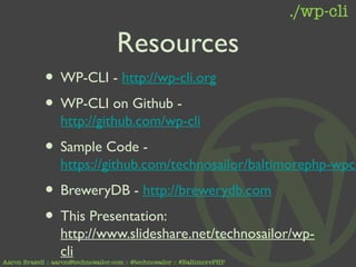 Wp cli | PPT