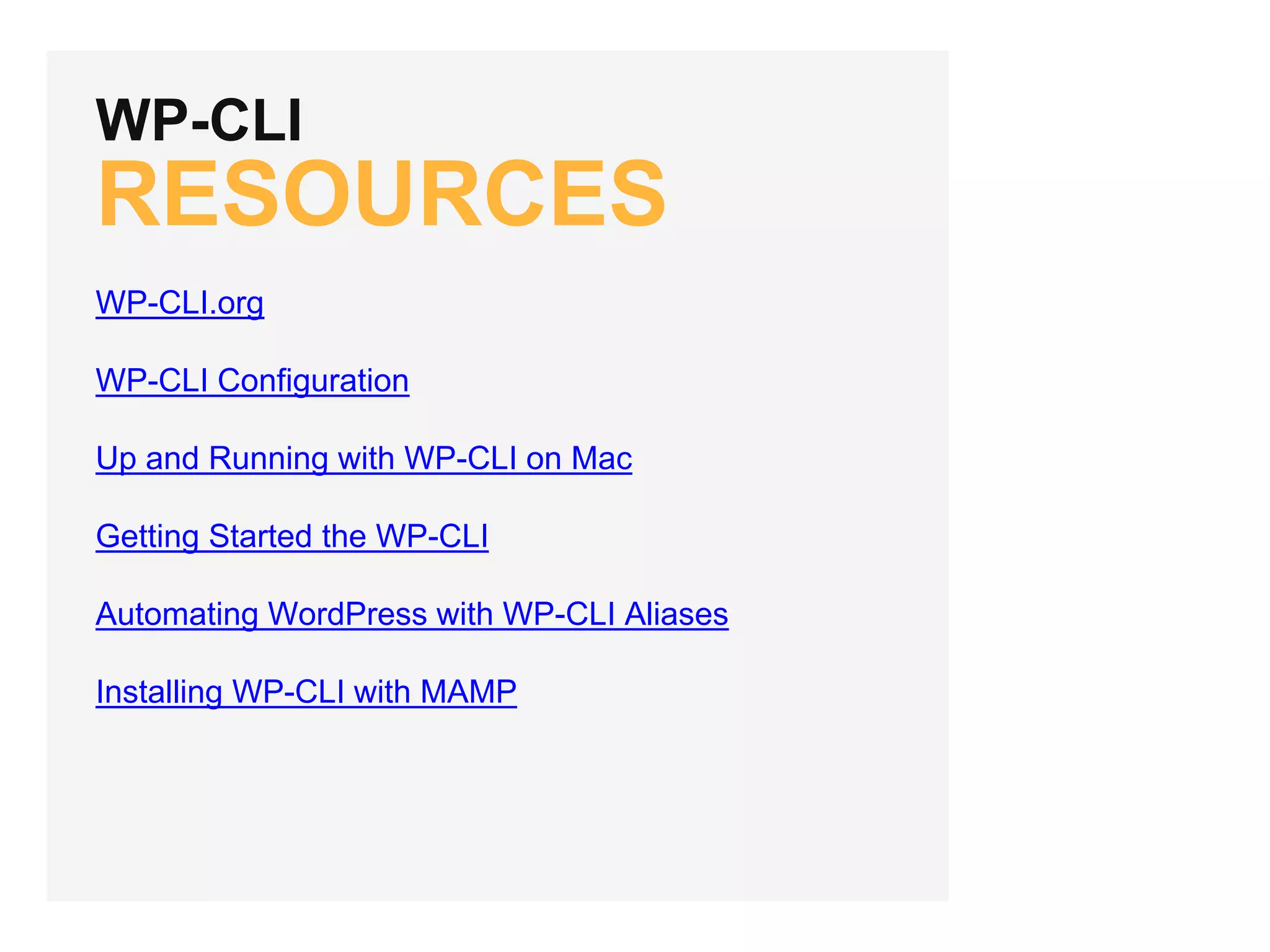 Installing WP-CLI locally | PPT | Free Download