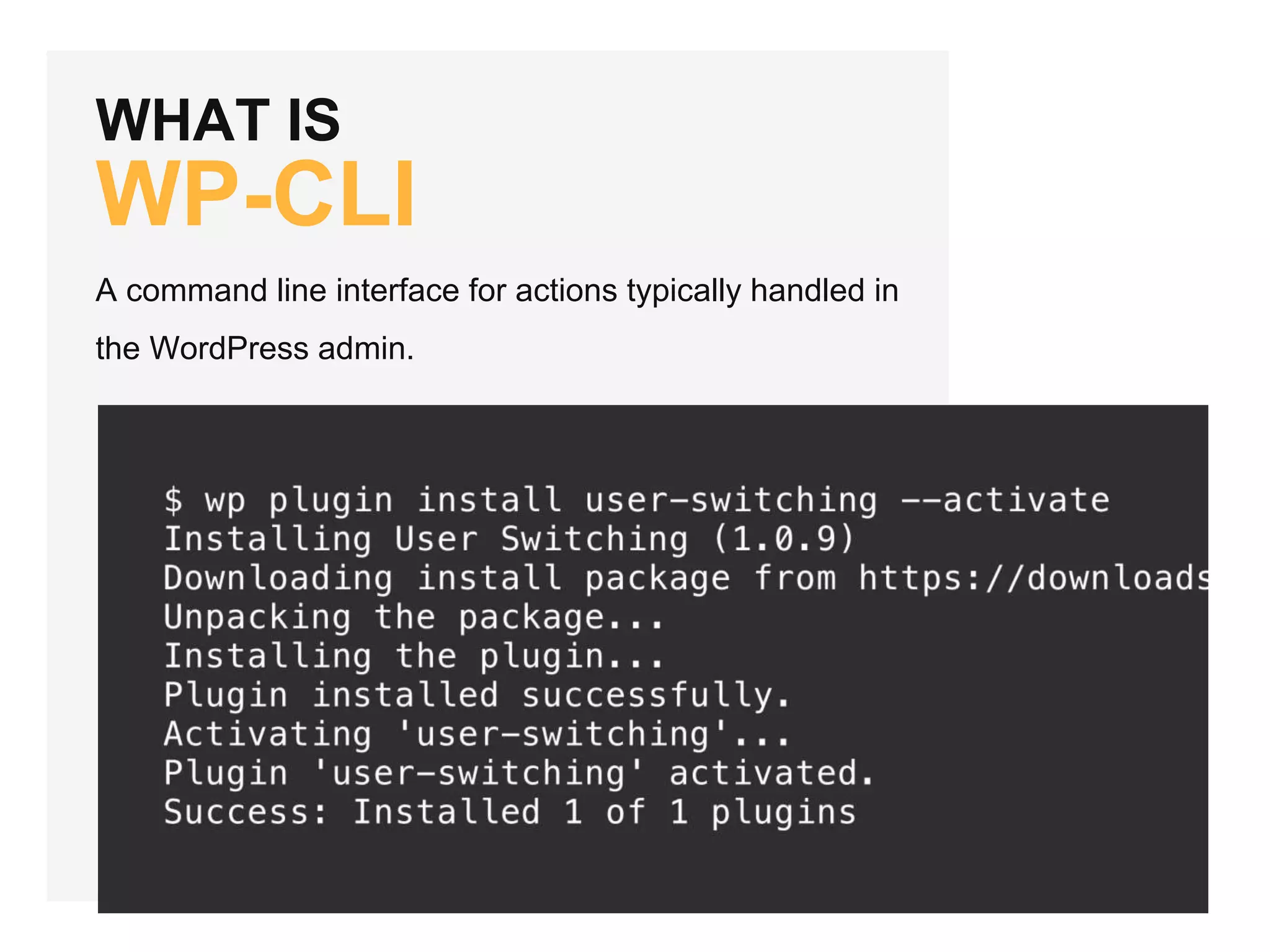 Installing WP-CLI locally | PPT