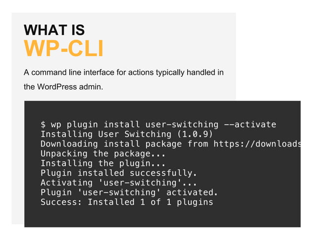 Installing WP-CLI locally | PPT