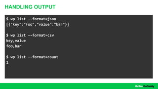 WP-CLI: Command and Conquer! | PDF | Programming Languages | Computing