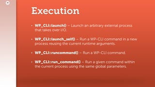 Do more, faster, by extending WP-CLI | PPT