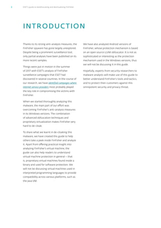 ESET’s guide to deobfuscating and devirtualizing FinFisher | PDF