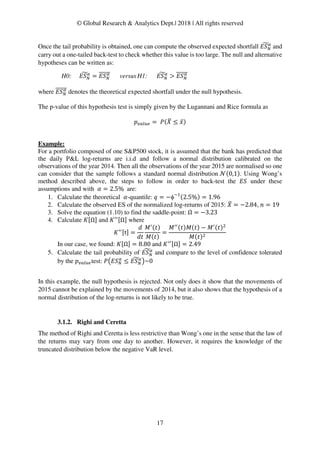 Expected shortfall-back testing | PDF