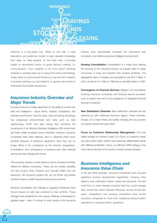 Analytics in Insurance Value Chain | PDF