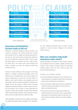 Analytics in Insurance Value Chain | PDF