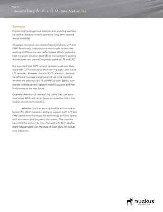 Interworking Wi-Fi and mobile networks | PDF