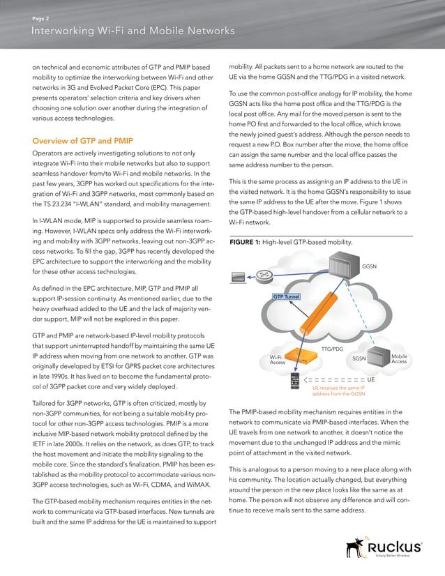 Interworking Wi-Fi and mobile networks | PDF