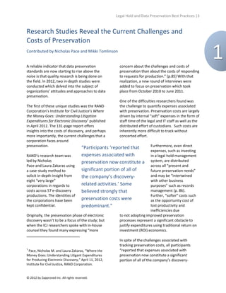 Legal Hold and Data Preservation Best Practices | PDF
