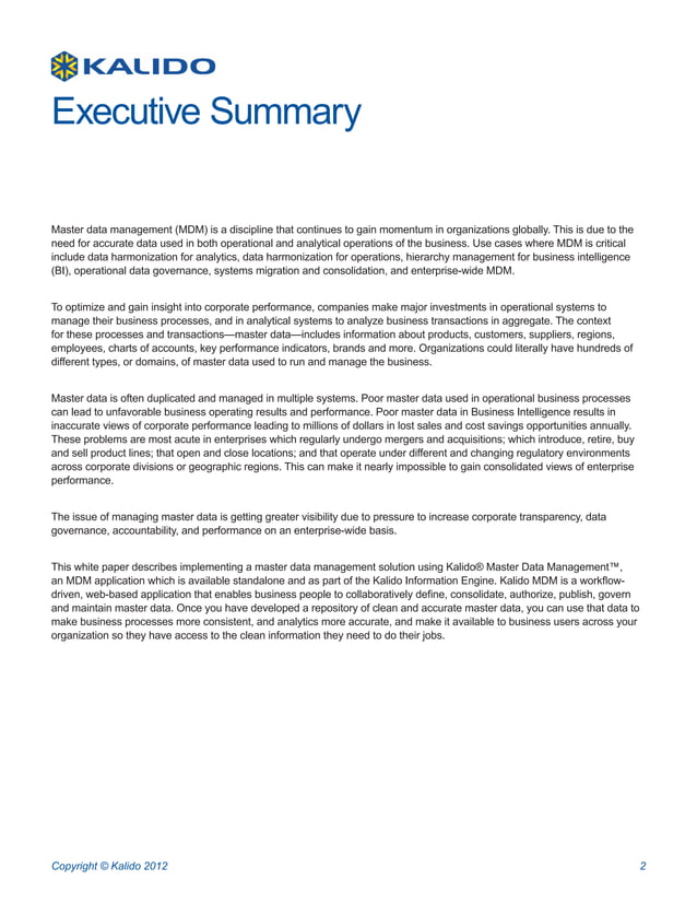 Wp mdm-tech-overview | PDF | Databases | Computer Software and Applications