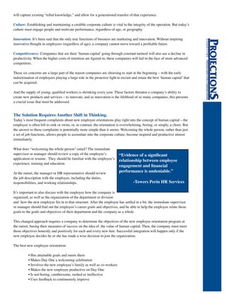 Projections- Employee Orientation | PDF