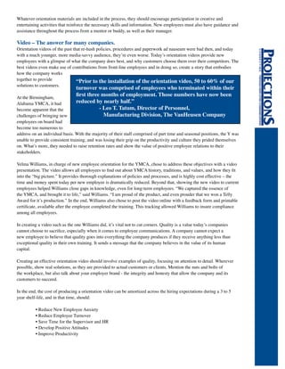Projections- Employee Orientation | PDF