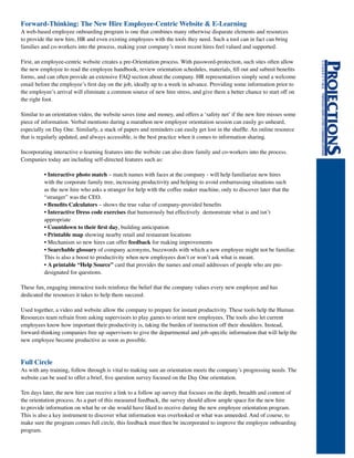 Projections- Employee Orientation | PDF