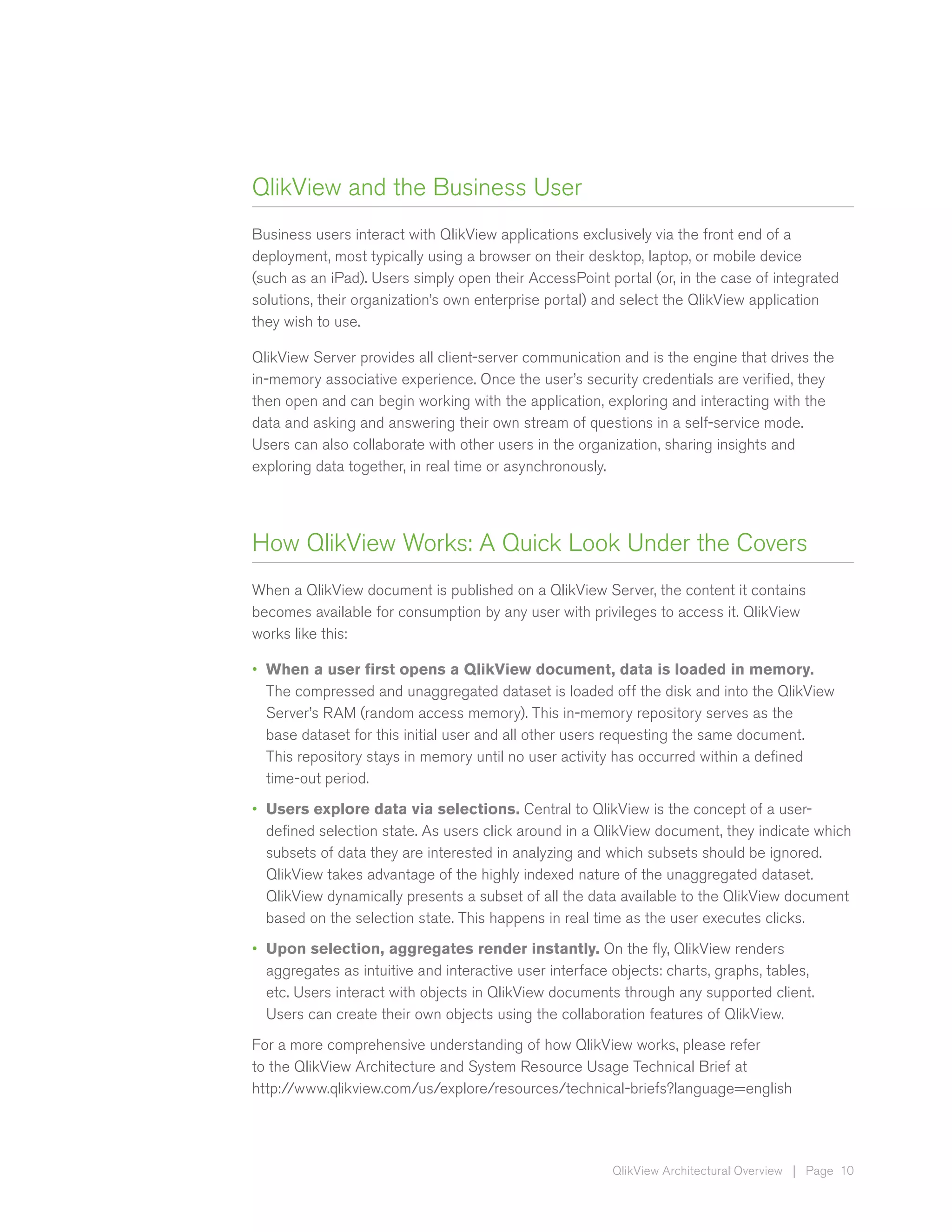 Qlikview Architecture Overview Pdf