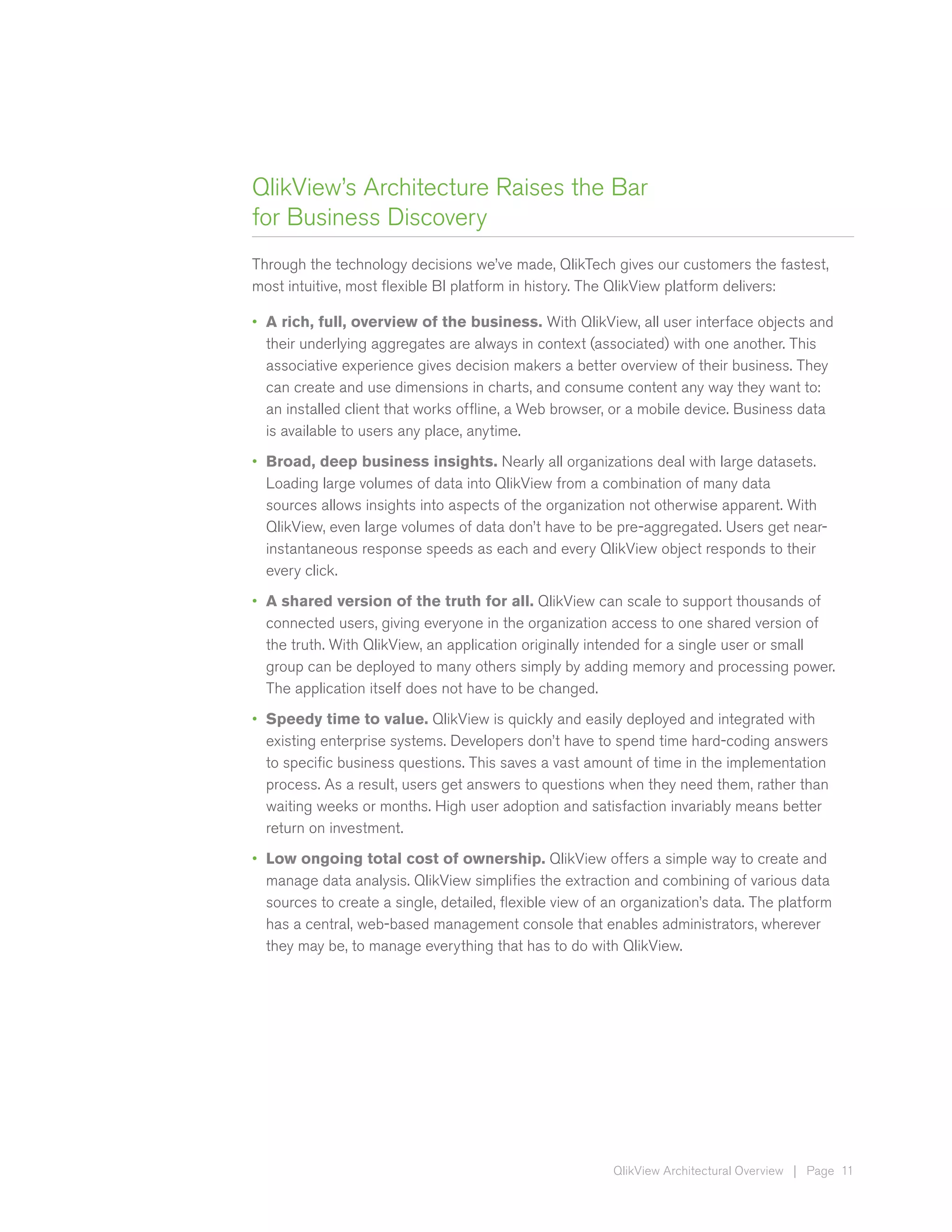 QlikView Architecture Overview | PDF