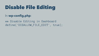 WordPress Security Basics | PPT | Free Download