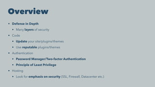 WordPress Security Basics | PPT | Free Download