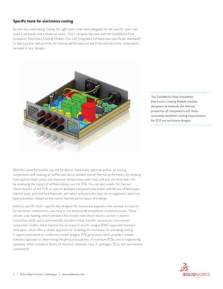 Solve Heat Transfer Challenges Quickly and Cost-Effectively With Flow Simulation | PDF