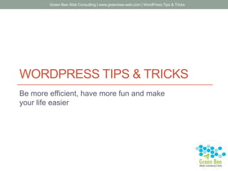 WordPress Tips & Tricks | PPT