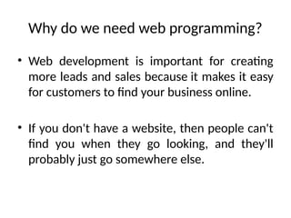 Web Programming introduction - Topic 1.pptx